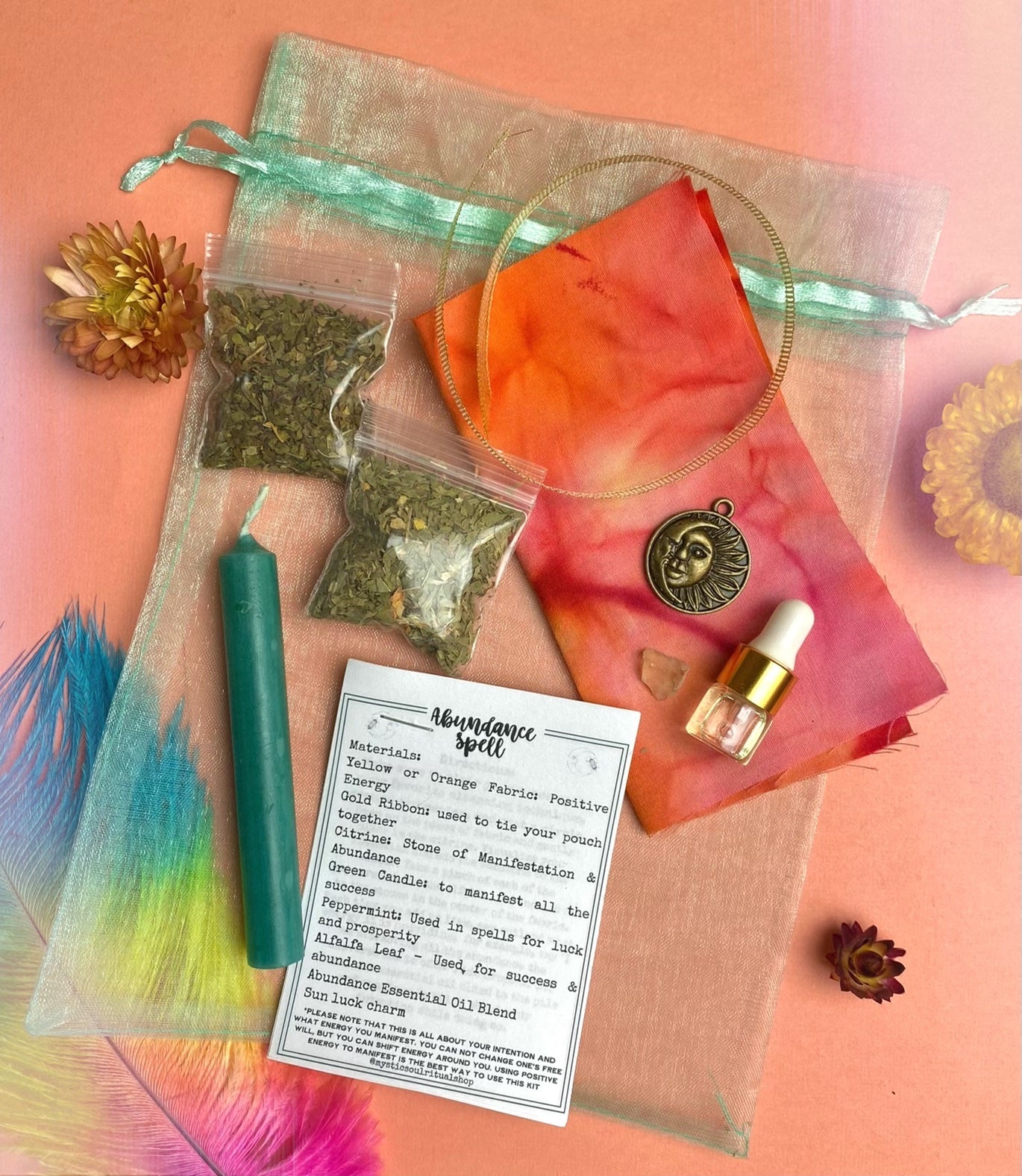 Abundance Prosperity Spell Ritual Kit – Mystic Soul Ritual Shop